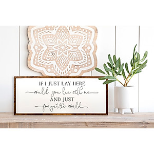 10x20 inches,If I Lay Here Would You Lie With Me Wall Decor - Bedroom Wall Decor - Bedroom Decor - Above Bed Decor - Bedroom Wall Art - Master Bedroom Wall Decor - Bedroom Wall Decor Over The Bed