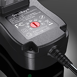 SoulBay 24W Universal AC/DC Adapter 3V 4.5V 5V 6V 7.5V 9V 12V 2A Power Supply for LED Light Strip Router HUB Speaker TV Box Household Electronics 1A 1.5A 2.0A 2000mA Amp Max, Center Positive