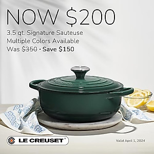 Le Creuset Enameled Cast Iron Signature Sauteuse Oven, 3.5 qt., Flame