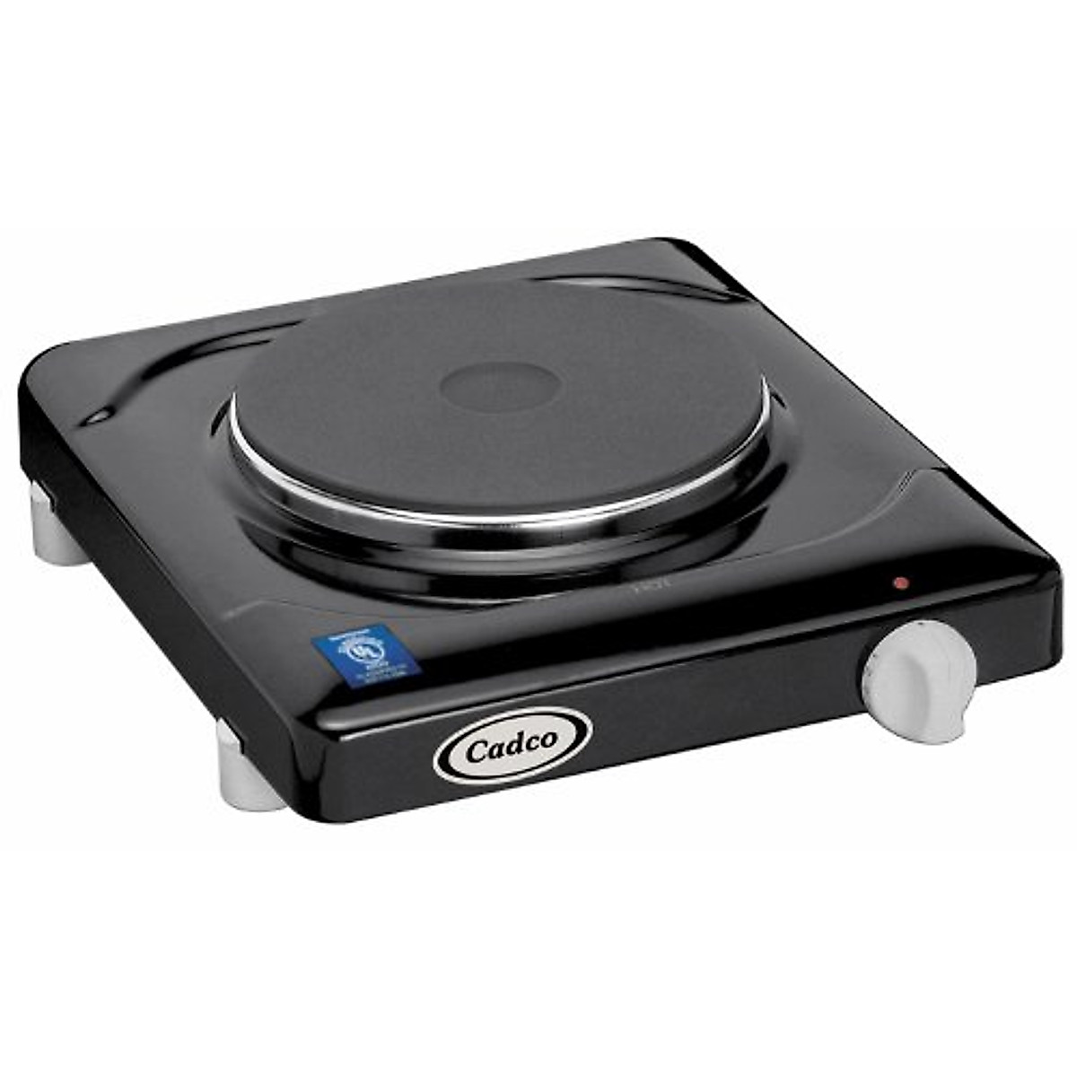 Cadco KR-1 11 1/2" Electric Hotplate w/ (1) Burner & Infinite Controls, 120v