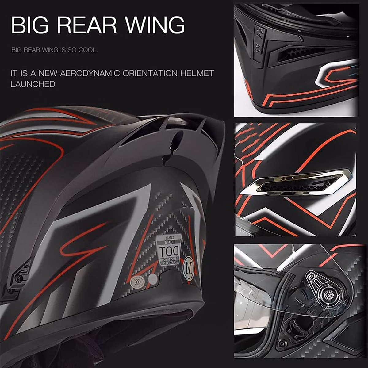 Motorcycle Bluetooth Full Face Helmet Flip up Modular Offroad Motorcycle Helmet DOT Approved Dual Anti-Fog Visors Dirt Bike ATV Helmet Built-in Mp3 Integrated for Adults Men Women -A-XX-Large