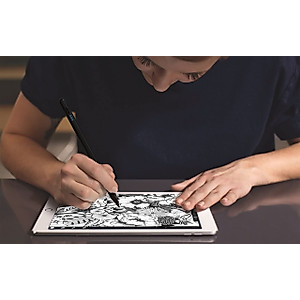 Stylus Pen for iPad Pencil with Palm Rejection Magnetic Attachment Active Pencil with Tilt Sensitivity Digital Pencil (ID716 Black)