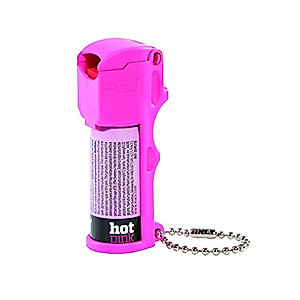 Mace Brand Pocket Pepper Spray (Hot Pink) – Accurate 10’ Powerful Pepper Spray with Flip Top Safety Cap, Leaves UV Dye on Skin – Great for Self-Defense