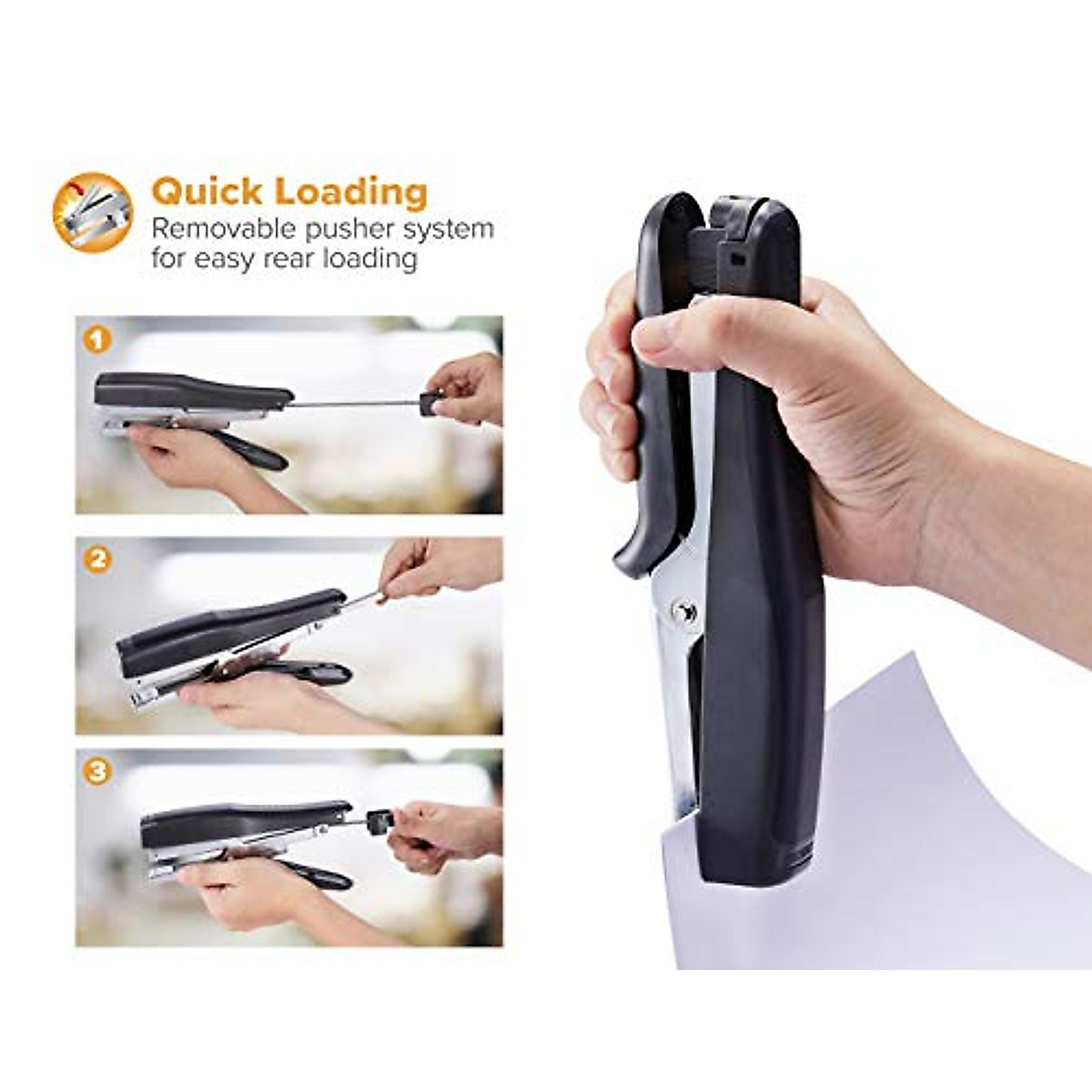 Bostitch Office B8 Xtreme Duty 45 Sheet Plier Stapler, Black (B8HDP)