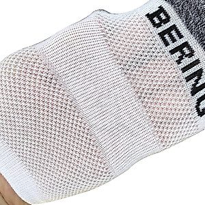 BERING Kids' Athletic Cushioned Ankle Socks 6 Pairs Low Cut Tab for Youth Boys Girls