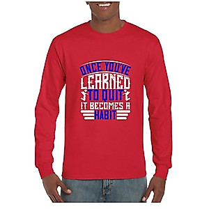 Volleyball Habitual Practice Gift for Players Fans Loved Ones Black and Muticolor Unisex Long Sleeve T Shirt