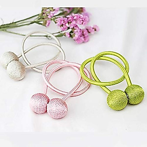 JJZXD 1Pc Magnetic Curtain Tieback Buckle Strap Holdbacks Magnet Clip for Curtain Rod Tie Backs Hanging Belts Rope Accessoires (Color : B)