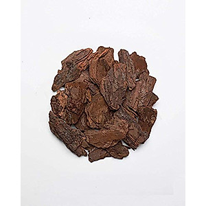 Pine Bark Mulch, 100% Natural Pine Bark Mulch, House Plant Cover Mulch, Potting Media, and More (4qt)