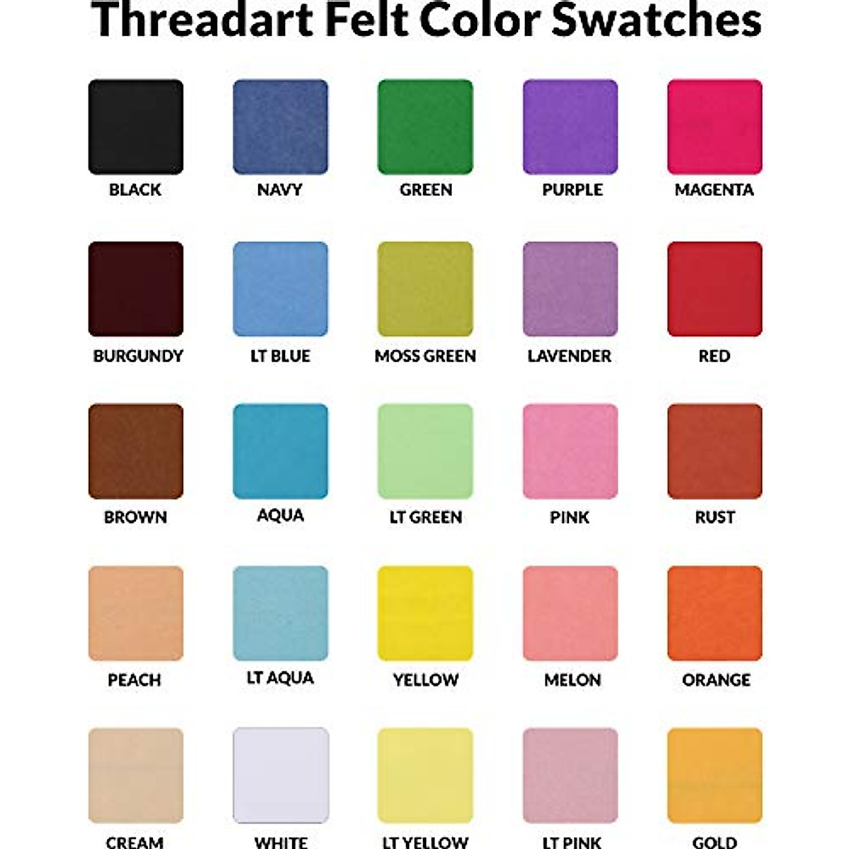 Threadart Premium Felt Precut Sheets - 8 Big 12" x 12" Squares - Autumn Harvest Colors | Soft Wool-Like Feel | 1.2mm Thick Fabric for DIY Crafts, Sewing, Crafting Projects | Compatible with Cricut Maker
