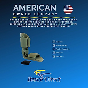 Padded Night Splint 90 Degree Immobilizing Stretching Sleeping Boot - Recovery for Plantar Fasciitis, Drop Foot, Achilles Inflammation, Heel Spurs, Men & Women, Size Large, left and right foot by