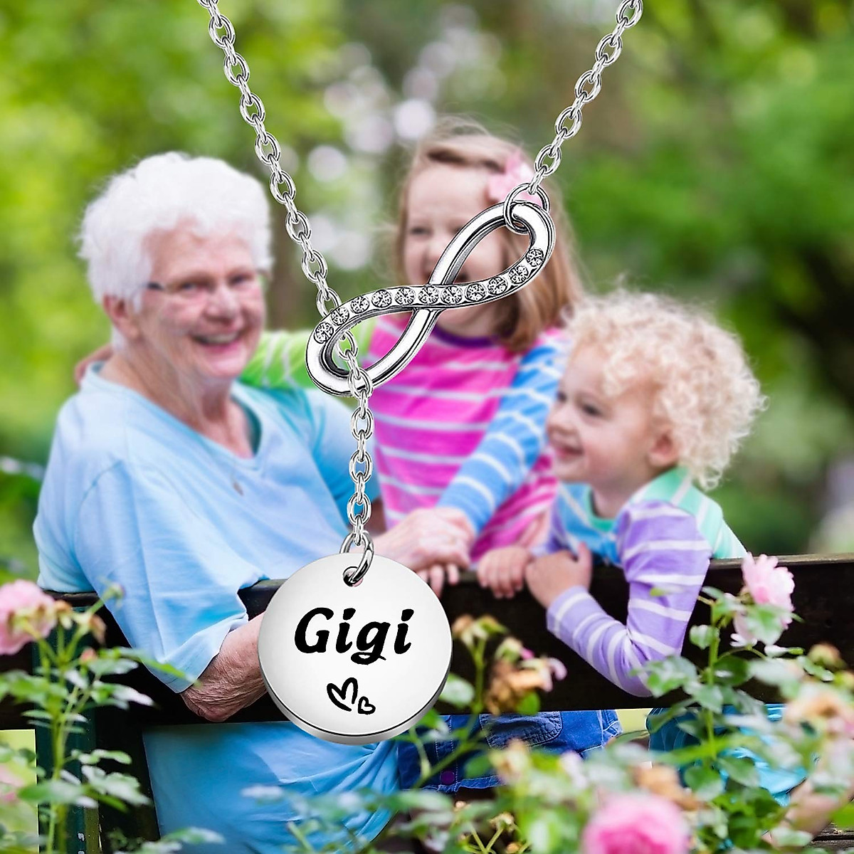 TGBJE Gigi Necklace Great Grandma Gift Birthday Gifts for Grandma Mother's Day Gifts (Gigi necklace)