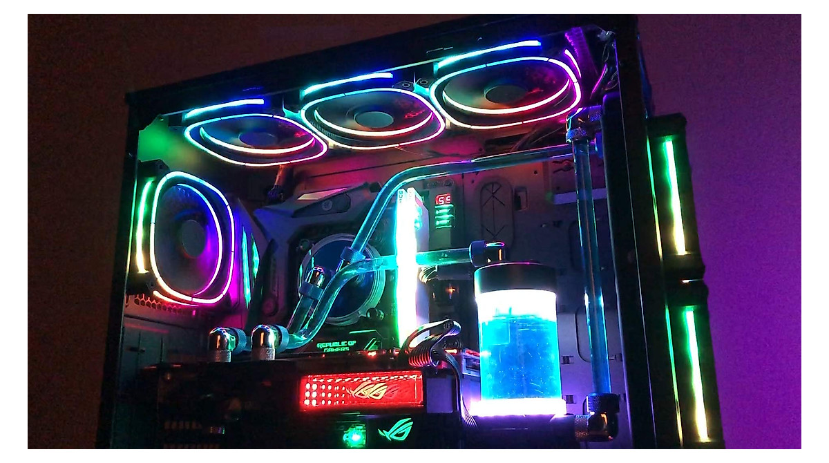 ApexGaming F601 Eye of Lightning MidTower Gaming Case Pre-Installed LED ...