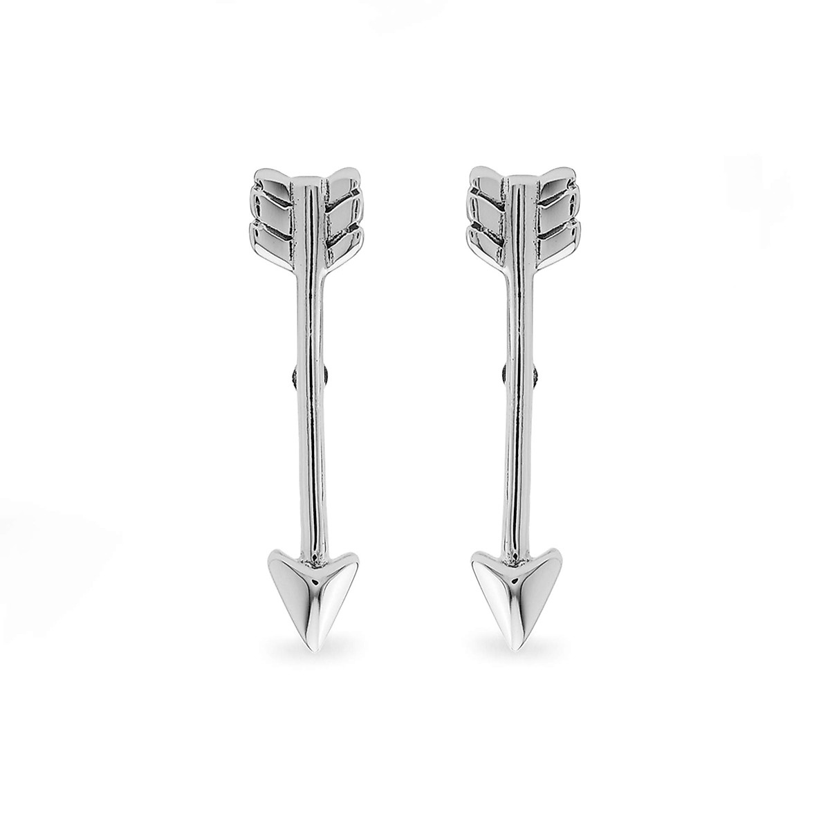 Boma Jewelry Sterling Silver Arrow Stud Earrings