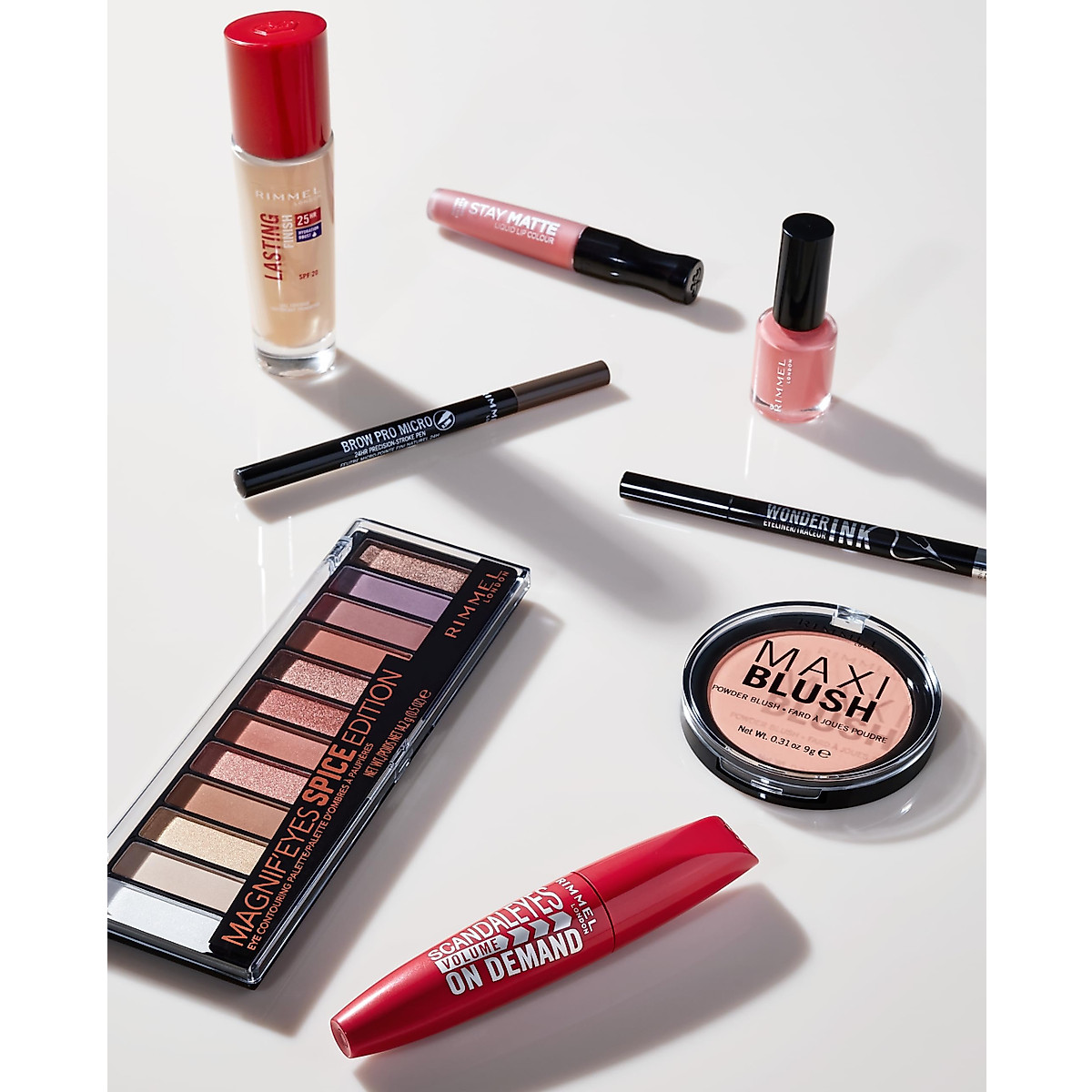 Rimmel London Stay Matte Liquid Lip Color with Full Coverage Kiss-Proof Waterproof Matte Lipstick Formula that Lasts 12 Hours - 230 Lethal Kiss, .21oz