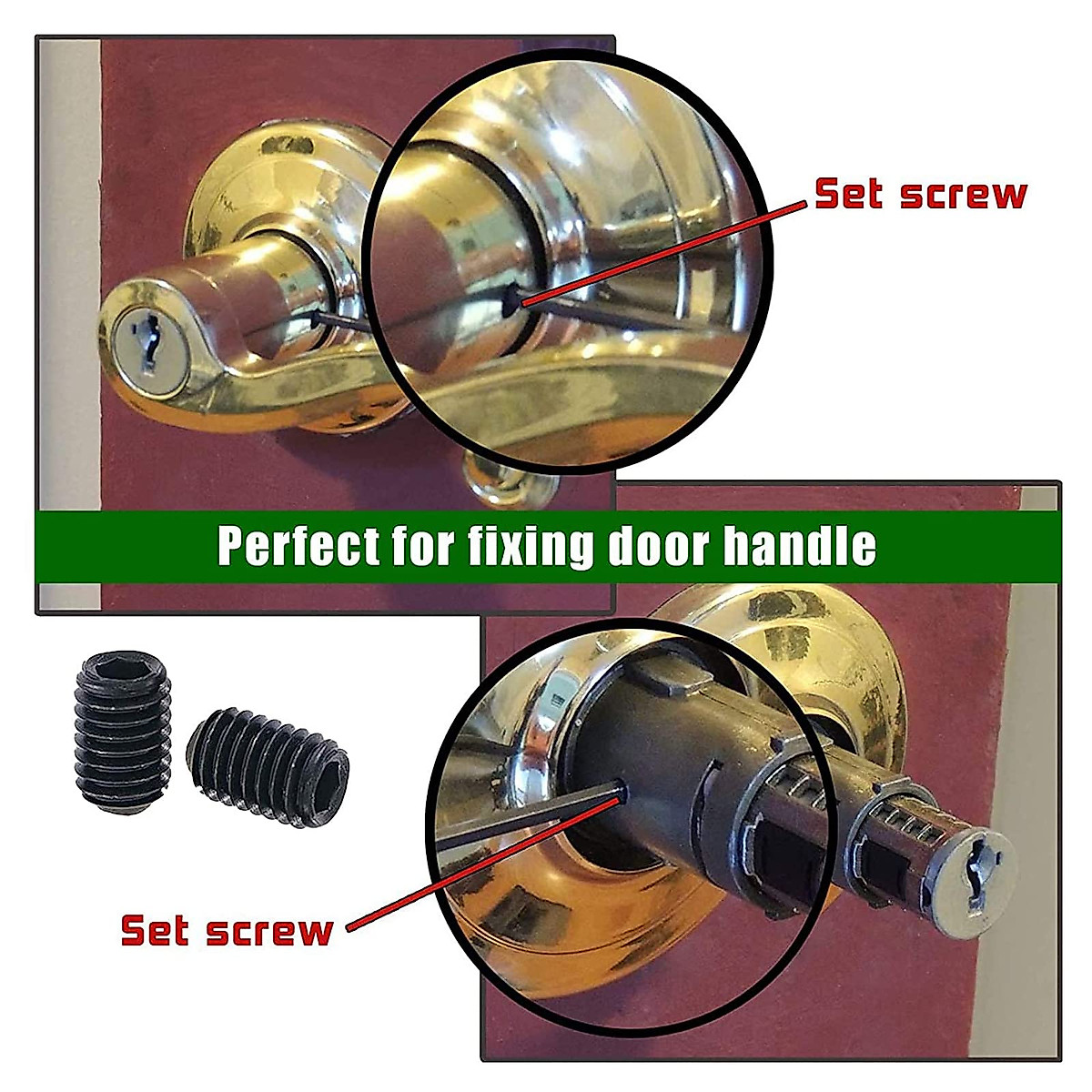 M3-0.5 x 4mm Black Hex Socket Set Grub Screws,Headless Cup Point,Flat Point Grub Bolt,Internal Hex Drive,Alloy Steel,12.9 Class Carbon Steel，External Thread 100 Pcs