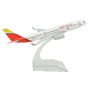 TANG DYNASTY(TM) 1:400 16cm Airbus A330 Iberia Airlines Metal Airplane Model Plane Toy Plane Model