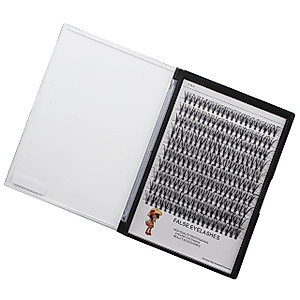 Bodermincer Large Tray 20D Cluster 0.07C,10 Lines,8-10-12-14mm Mixed,9-11-13-15mm Mixed, 10-12-14-16mm Mixed,Natural Long Individual Flare Lashes Cluster False Eyelashes (8-10-12-14mm Mixed)