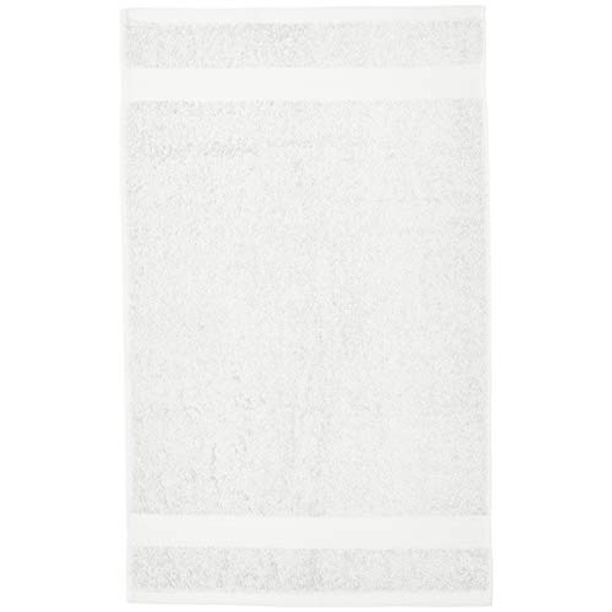 Amazon Basics Fade-Resistant Cotton Hand Towel - 6-Pack, White, 12" L x 7" W