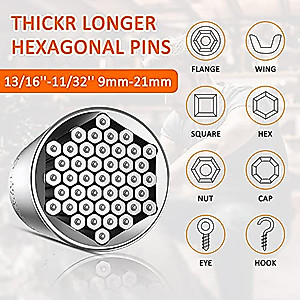 Gifts for Men Dad Stocking Stuffers Universal Socket Tools Sets, Christmas Gifts BEST DAD EVER 13/16-11/32in Multitools Birthday Gifts for Dad Grandpa Mens