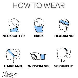 Motique Accessories Set of 3 Navy Large Cotton Paisley Bandanas