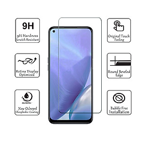 Oneplus Nord N20 5G Screen Protectors (3 Pack),Douglass 9H Tempered Glass Film Oneplus Nord N20 5G Anti-Scratch Anti-Fingerprint Glass Screen Protectors Zero Bubbles Ultra-clear 99.99%, Transparent