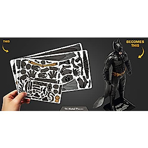 Metal Earth Premium Series Batman The Dark Knight 3D Metal Model Kit Fascinations Bundle with Tweezers