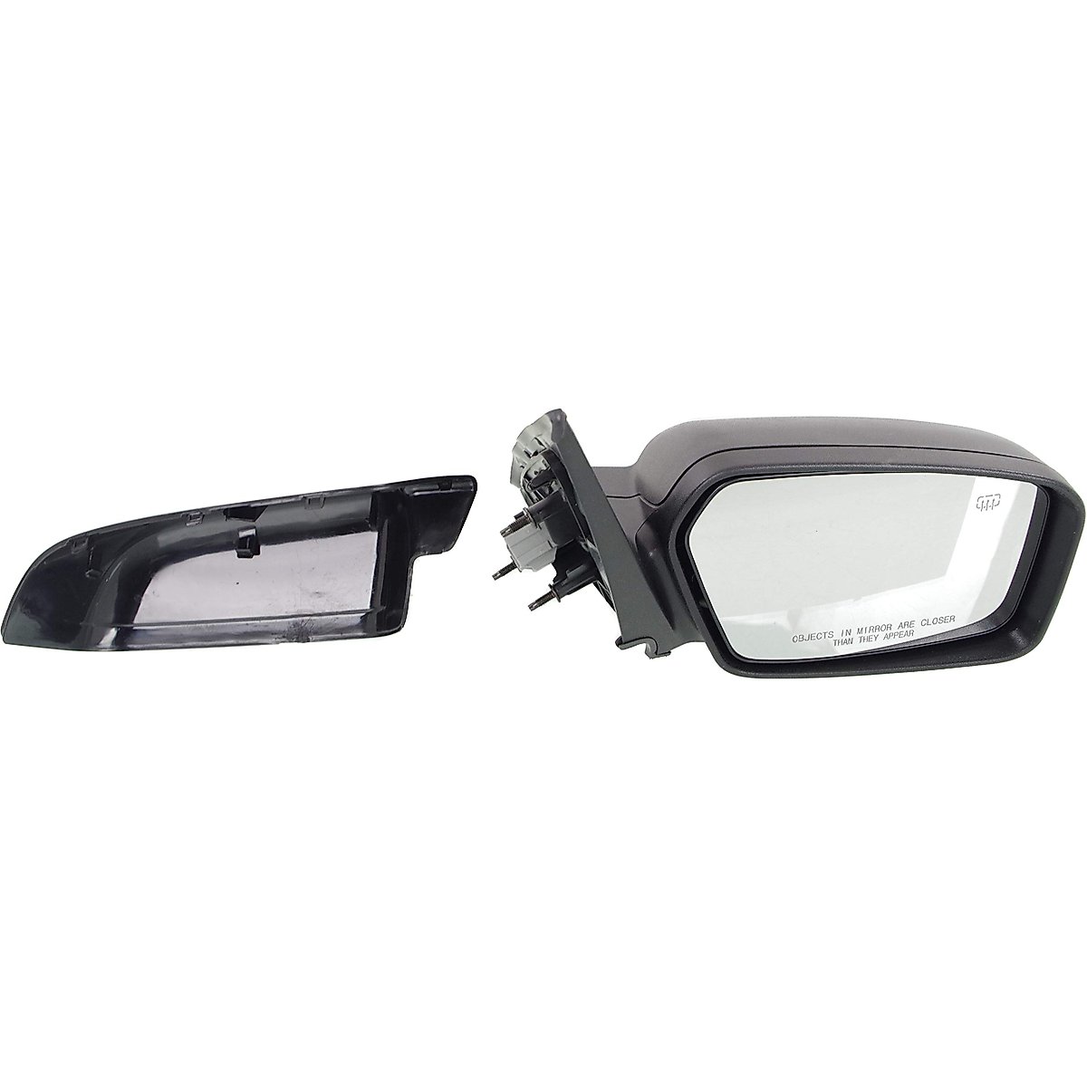 Kool Vue Left & Right Power Heated Door Mirrors Compatible With Ford Fusion 2006-2012 With Puddle Lamp with 2 Caps Pair