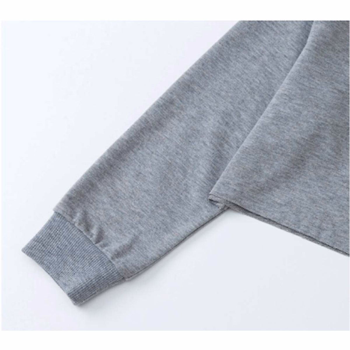 G-Amber Girls Long Sleeve Sweatshirts Kids Crop Print Funny Letters Fashion Pullover Tops Grey Hell Daisy