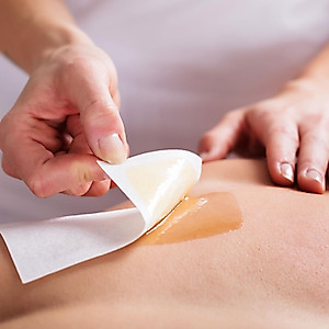 Juvale 400-Pack Wax Strips for Body and Facial Hair Removal - Non-Woven Depilatory Paper Sheets, Customizable Size, Smooth Surface, and Disposable (7.85x2.7 in)