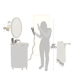 Catalina Lighting 20934-000 Mid-Century Modern Aubrey 1-Light Faux Marble Wall Sconce, 5", Antique Brass