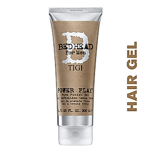Bed Head B For Men Power Play Firm Finish Gel by TIGI for Men - 6.76 oz Gel