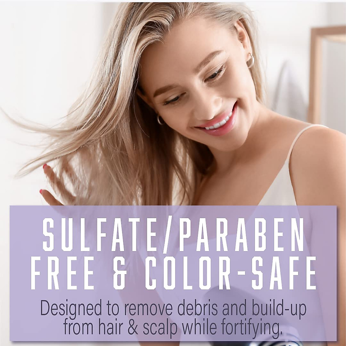 Keranique Keratin Shampoo and Conditioner Set for Colored Thinning Hair, Sulfates/Parabens Free, stimulates scalp to nourish/rejuvenate hair follicles for healthy Thicker Fuller Hair 4.5 OZ each