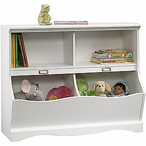 Sauder Pogo1 shelves Bookcase/footboard, Soft White finish