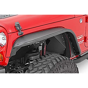 Rough Country 8" Front Tubular Fender Flares for 07-18 Jeep Wrangler JK - 10531