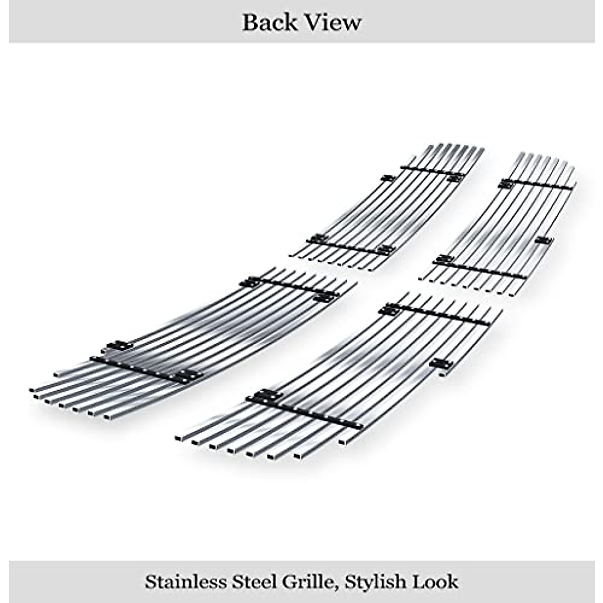 APS Compatible with Ram 1500 2006-2008 & 06-09 2500 3500 Main Upper Stainless Steel Chrome Billet Grille Grill Insert D65719A