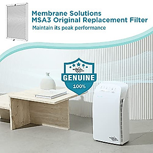 Genuine Membrane Solutions MSA3/MSA3S Original Oil Fume Removal Air Purifier Filter Replacement, Upgraded 4-in-1 H13 True HEPA Filter with OdallerPure Technology, 1 Pack