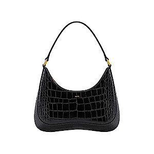 JW PEI Women's Ruby Shoulder Bag (Black Croc)