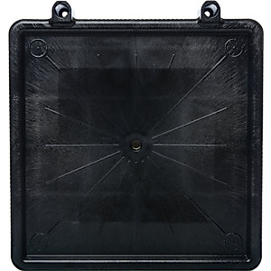 Carlisle FoodService Products E-Z Glide Warewashing Rack Dolly Dishwashing Rack Dolly with Drain for Kitchen and Restaurants, Plastic, 22.5 X 22.5 X 8 Inches, Black