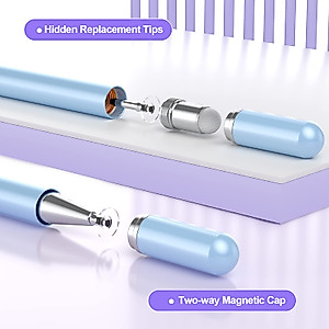 Stylus Pens for Touch Screens, High Precision 2-in-1 Disc Stylus Pen for iPad Compatible with iPhone/iPad/Android/Tablets and All Capacitive Touch Screens