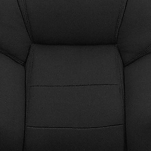 Flash Furniture Hercules Series Swivel Office Chair with Loop Arms, Ergonomic High-Back Executive Chair with Padded Seat and Arms, Black