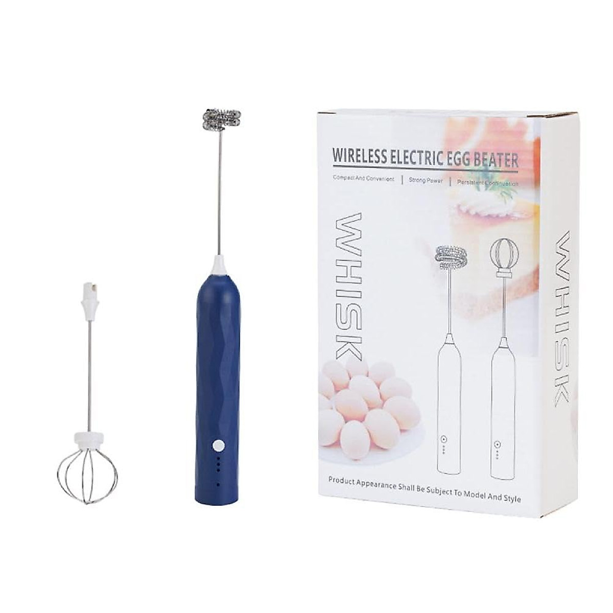 Home Electric Mixer Milk Beater Double-Head Coffee Frother Foamer Machine Stainless Steel For Kitchen Food Processor Small Electric Whisk Mixer Mini Hand-held For Coffee Shakes Stirring Stainless Tool