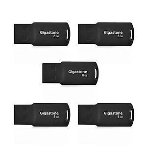 GIGASTONE V70 8GB 5-Pack USB 2.0 Flash Drive Thumb Drive Memory Stick Pen Drive Capless Design Pen Drive