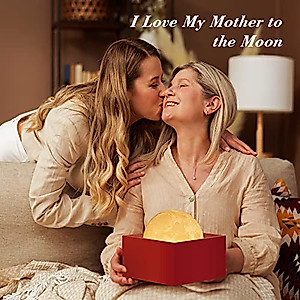 Mydethun 16 Colors Moon Lamp - Home Décor, Party Light with Brightness Control, LED Night Light, Bedroom, Living Room, Meditation, Birthday Gift, with Remote Control and Wooden Base, 4.7"