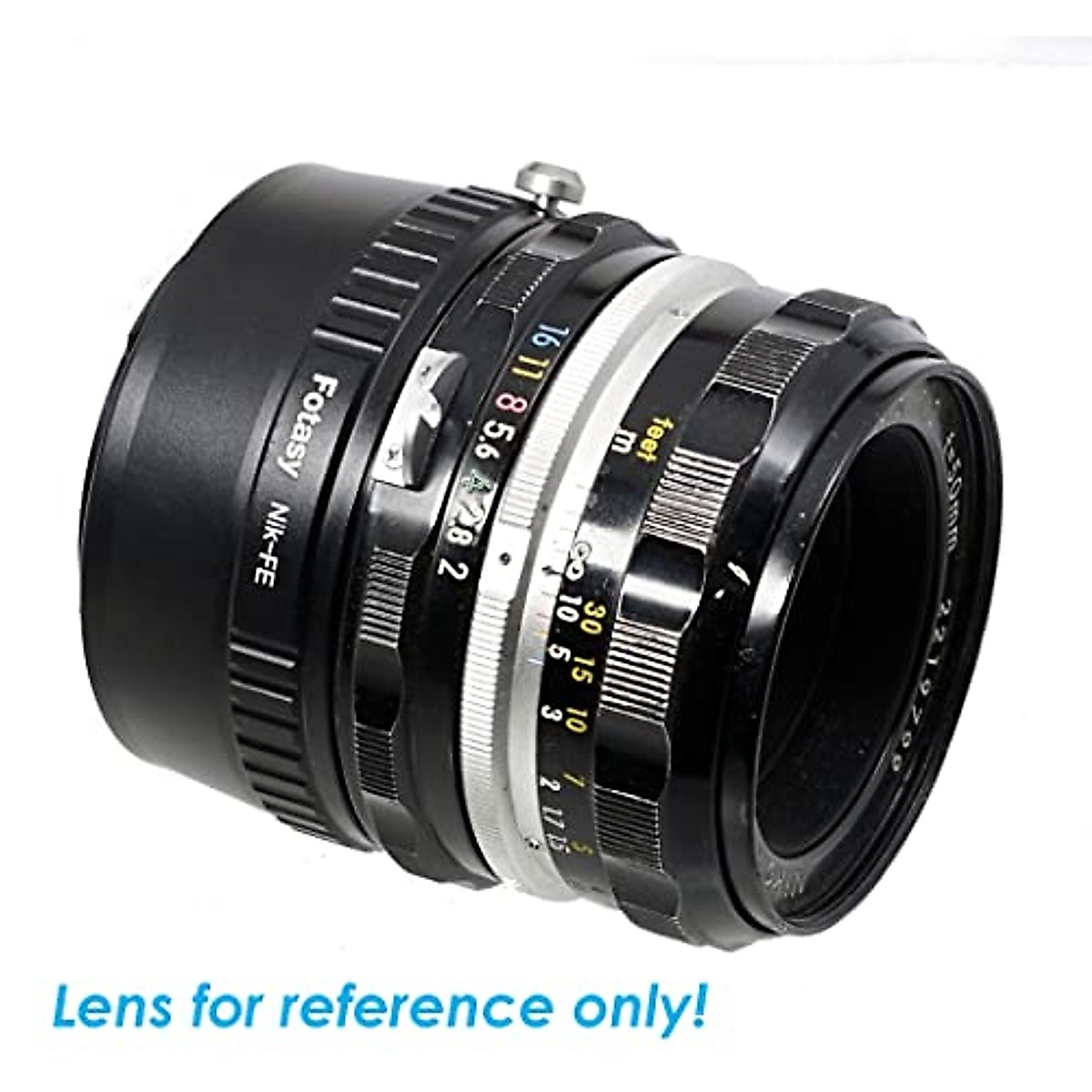 Fotasy Manual F Mount Lens to E-Mount Adapter, NK E Mount Adapter, Compatible with Nikon F Lens Sony a7 a7R a7s II III IV a9 a7c Alpha 1 a6600 a6500 a6400 a6300 a6100 a6000 a5100 a5000 a3500 ZV-E10