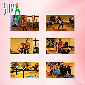 Beachbody Slim in 6 DVD Workout Videos, Easy to Follow, Low Impact Body Weight Training, Exercises, Includes Eating Plan, Fitness & Nutrition Guide by Debbie Siebers, Resistance Band