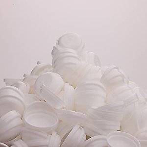 Vending Machine Capsules - 1.1 Inch Tiny Frosty Clear-Colored Acorn Capsules - 30 Pcs Empty Toy Capsules - Plastic Capsules for Toys - 28 mm Prize Machine Capsules - Small Colored Containers