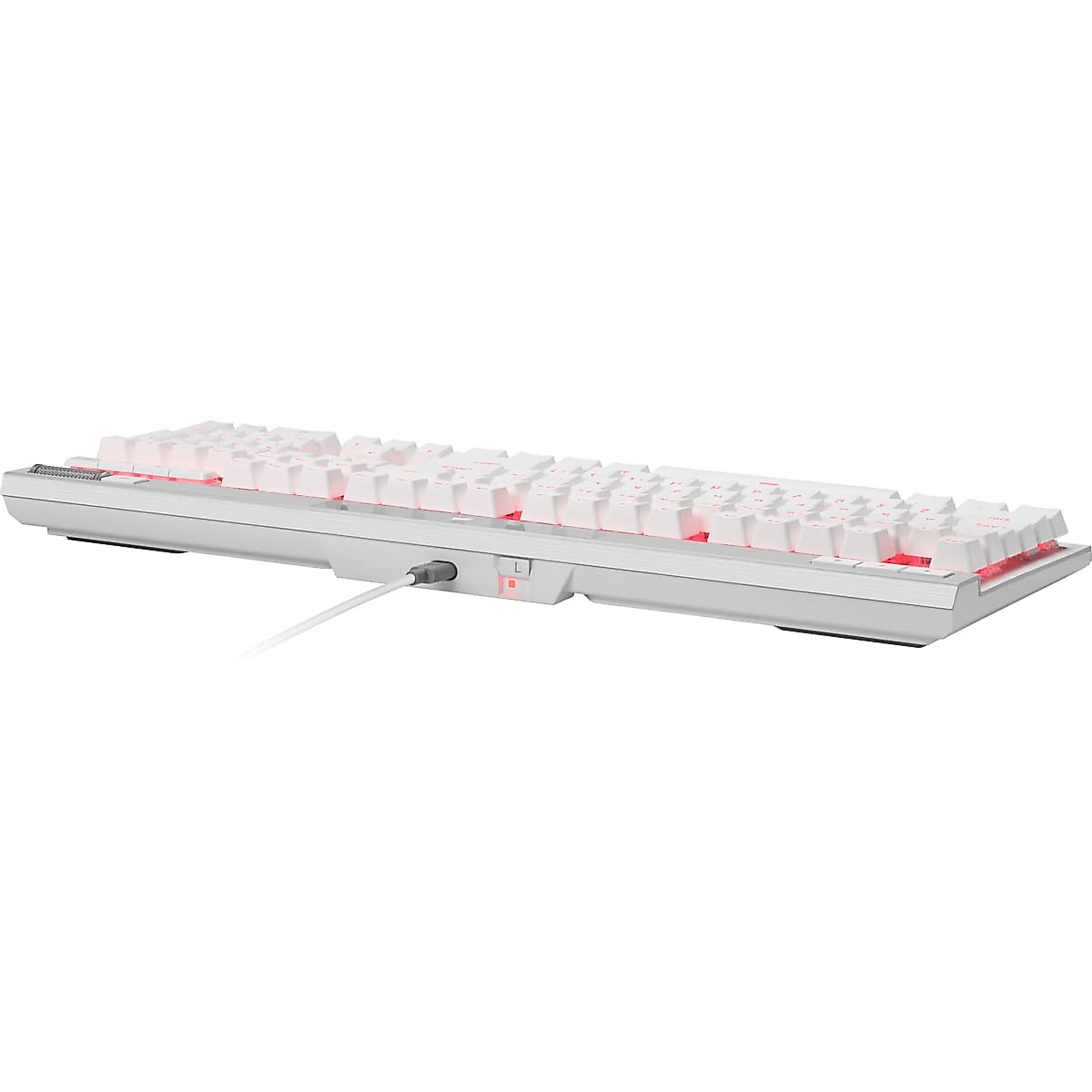 Corsair K70 PRO RGB Optical-Mechanical Gaming Keyboard - OPX Linear Switches, PBT Double-Shot Keycaps, 8,000Hz Hyper-Polling, Magnetic Soft-Touch Palm Rest - NA Layout, QWERTY - White