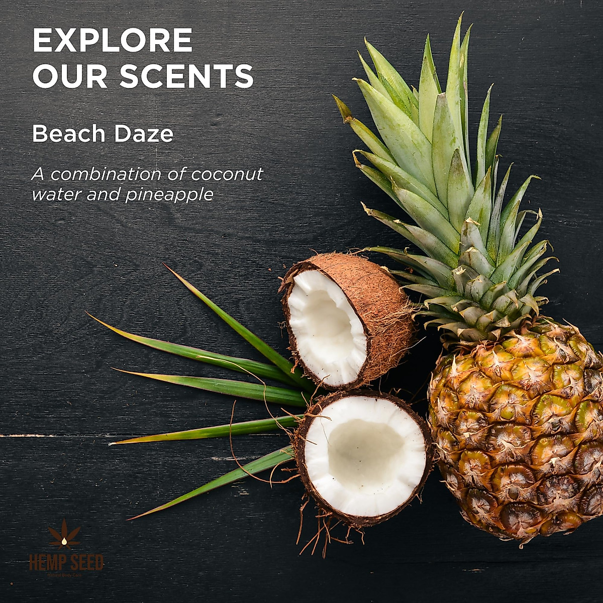 Hemp Seed Body Mist, Beach Daze - 8 fl oz - Moisturizes, Invigorates & Protects Skin - With Hemp Seed Oil, Chamomile & Aloe Vera - Vegan, Cruelty Free