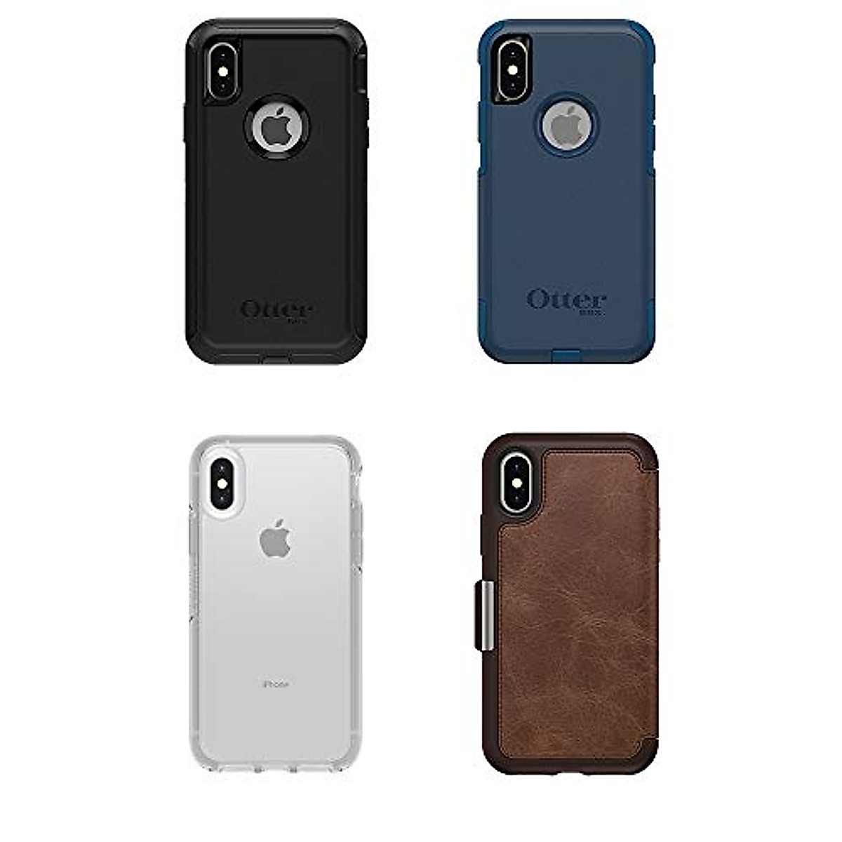 OtterBox iPhone Xs and iPhone X Commuter Series Case - BLACK, Slim & Tough, Pocket-Friendly, with Port Protection