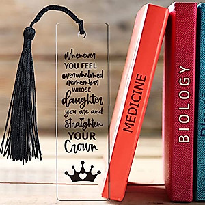 Daughter an Crown Inspirational Funny Bookmark Gifts for Women Girls Lovers Bookworm Daughter Lovers Friend Sister Book Female Sister Gifts Friendship Gifts